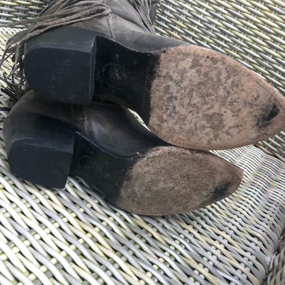 Ash | Shoes | Ash Fringe Boots 38 8 Thigh Butch Otk Cowboy Boots | Poshmark